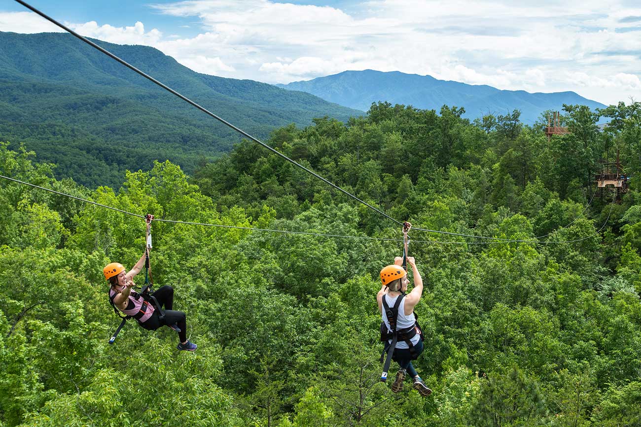 Zipline Gatlinburg & Pigeon Forge | CLIMB Works Smoky Mountains